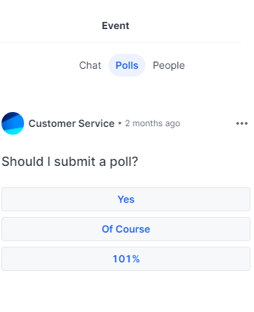 Polls - Customer Portal